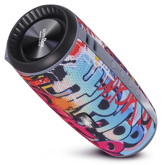 Caixinha Caixa De Som Bluetooth Com Microfone Amplificada - SOMBOX ...