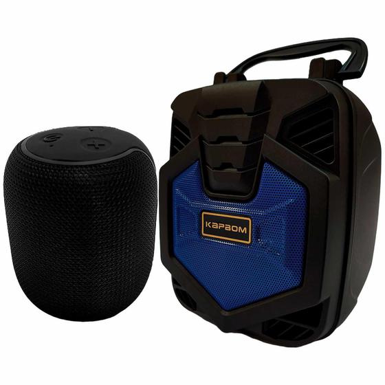 Caixinha De Som Portátil Led Recarregável Mp3 Usb Sd Fm 5W - Kapbom ...