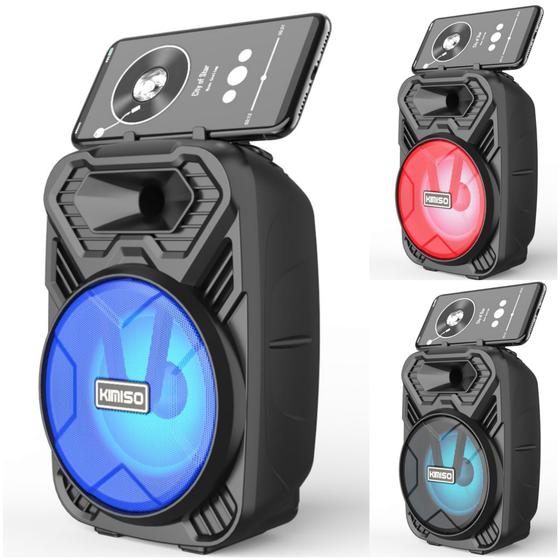 Caixinha De Som Potente 10w Bluetooth 5.0 Rádio FM, Entrada Aux. P2 ...