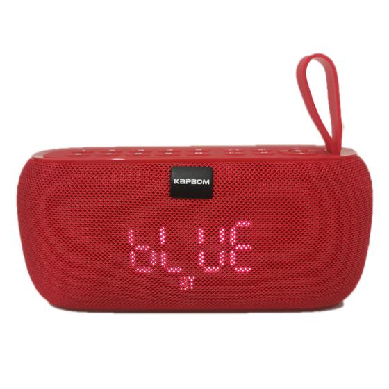 Caixinha De Som Potente Bluetooth Radio Relogio Digital - kapbom ...