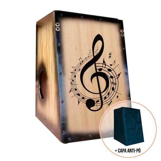Cajón/Carron Elétrico Especial Clave De Sol E Notas Musicais - Mundial ...