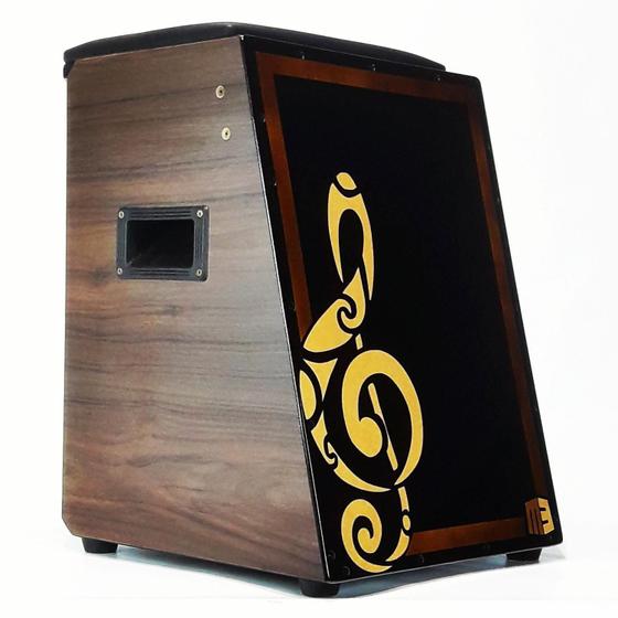 Cajón Profissional Inclinado Elétrico Clave de Sol Tribal - MB - Cajon ...
