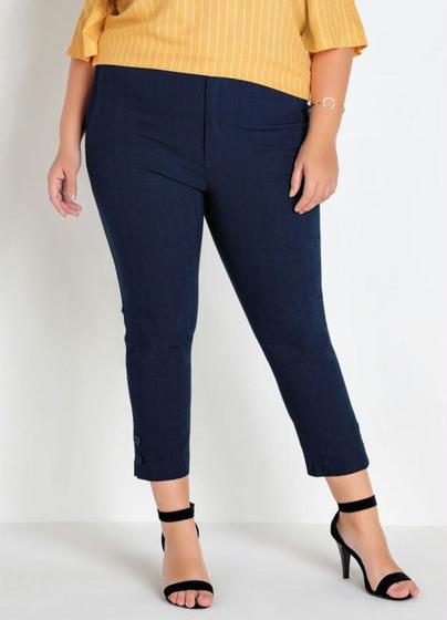 Calça Capri Feminina Plus Size Bengaline - sonia uniforme - Calça Plus ...