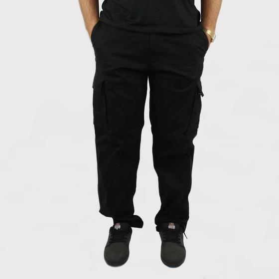 Calça Cargo Skatista C Elástico Cintura Lsk8 Unissex Roupa Infantil