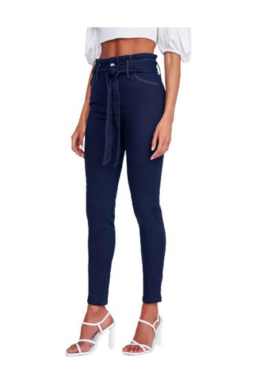 Calça Jeans Lado Avesso Pin-Up Azul - Calça Jeans Feminina - Magazine Luiza