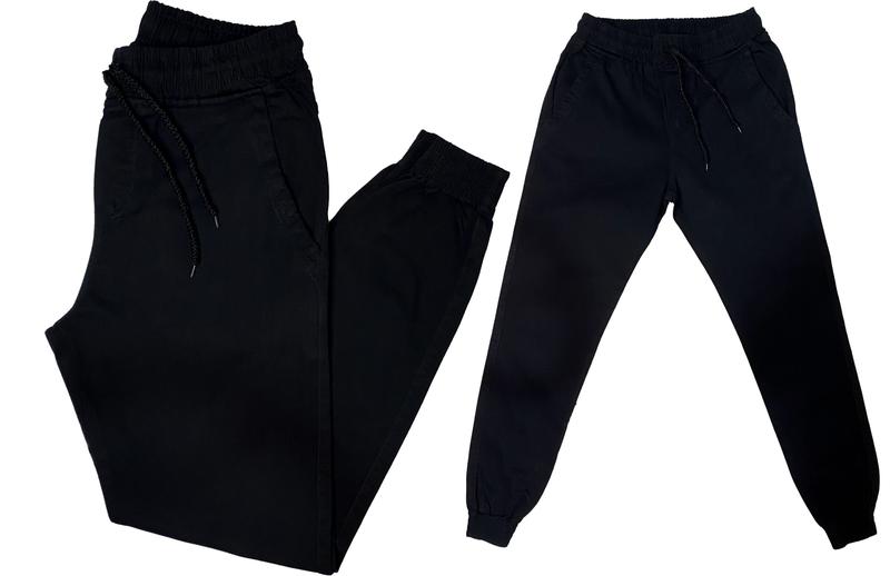 Calça Jogger Masculina Sarja Jeans Cós E Punho De Elástico Torres