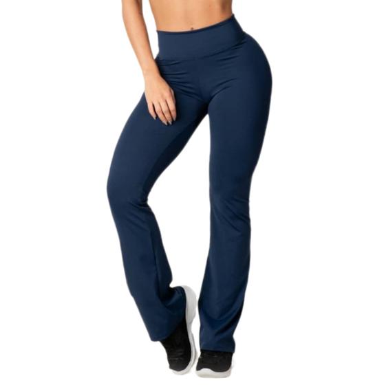 Calça legging Flare Feminina Calça Bailarina Boca De Sino Forrada ...