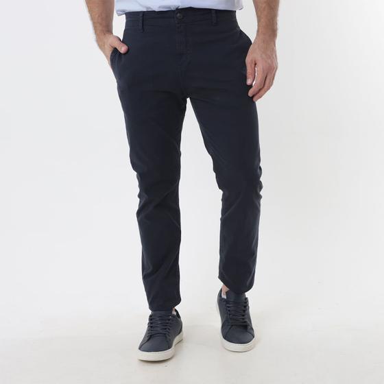 Calça Sarja Chino Azul Marinho - Ink - Calças Masculina - Magazine Luiza