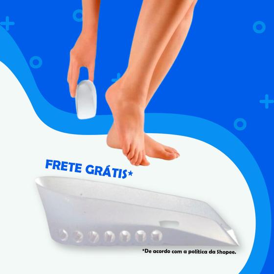 Calcanheira Ortopédica Vinil Silicone Contra Dores Esporão Fascite ...