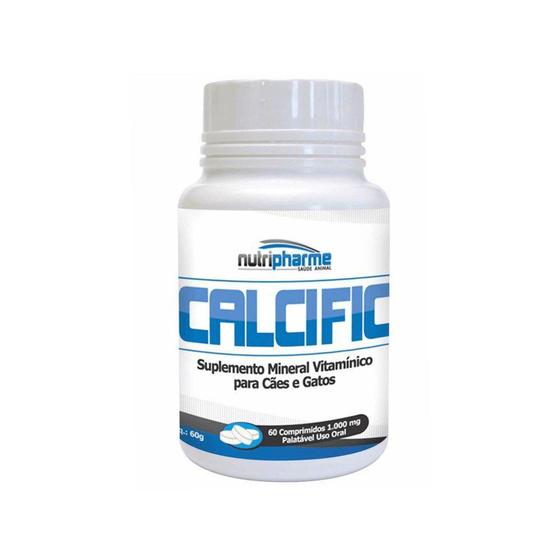 Calcific Suplemento Mineral Vitamínico para Cães e Gatos - 60 ...