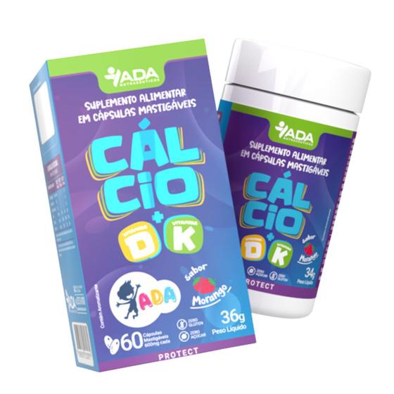 Cálcio Kids 60 cáps 600mg - Ada - Cálcio - Magazine Luiza