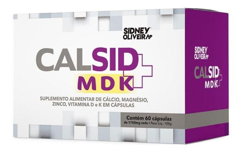 Cálcio+magnésio+zinco+d3+k2-calsid Mdk C/60 Sidney Oliveira - Cálcio ...