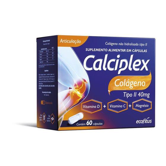 Calciplex colágeno - 60 capsulas - Ecofitus - Colágeno - Magazine Luiza