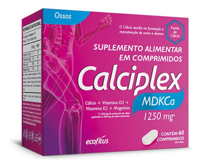 Calciplex Mdkca Suplemento Alimentar 60Cps 1250mg - Ecofitus ...