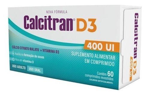 Calcitran D3 400ui C/60 Comprimidos - fqm - Cálcio - Magazine Luiza