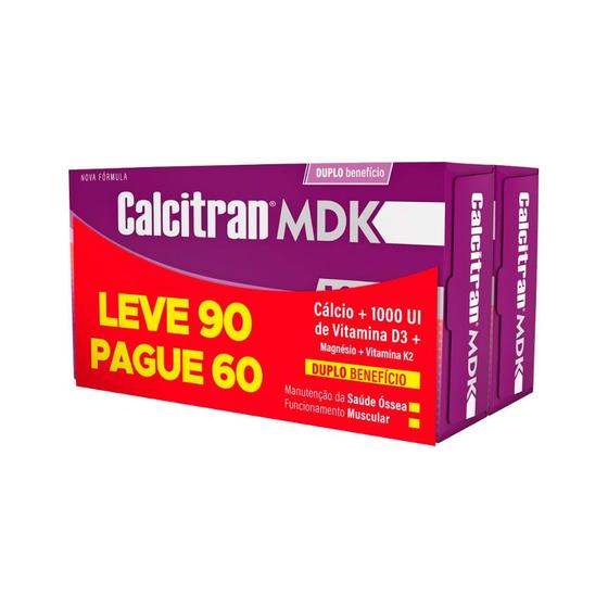 Calcitran Mdk Leve 90 Pague 60 Comprimidos Especial - Fqm - Cálcio ...