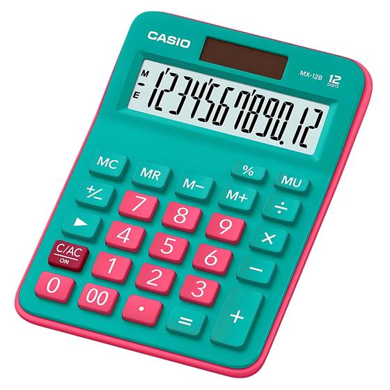 Calculadora Casio Escritório Home Office MX 12B 12 Dígitos Calculadora de Mesa Simples Básica ...