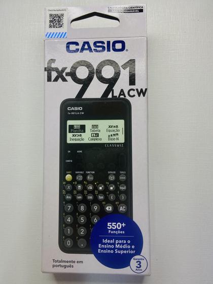 Calculadora Casio Fx-991 La Cw Padrão - 550 Funções - Calculadora ...