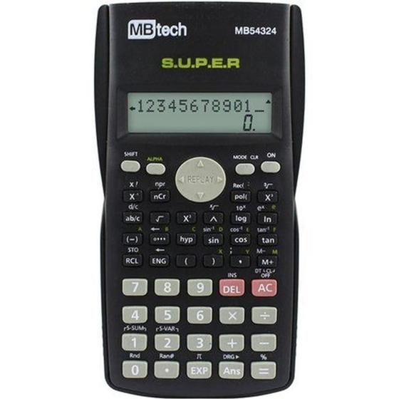 Calculadora cientifica 240 funcoes 2 linhas completa estatistica com ...