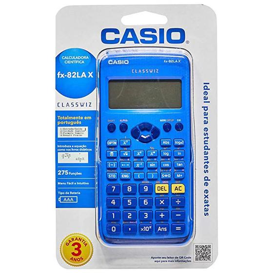 Calculadora Científica Casio Com 274 funções Azul FX-82LAX-BU ...