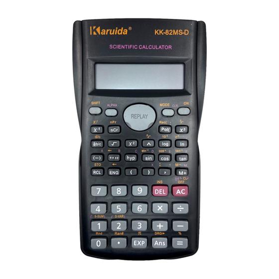 Calculadora Científica Karuida 240 Funções Com Tampa KK-82MS-D ...
