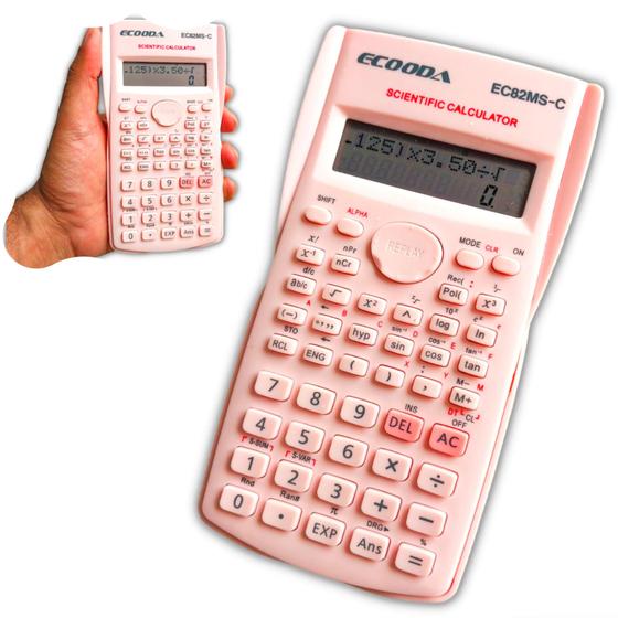 Calculadora Científica Rosa 240 Funções Escritório Estudante - Ecooda ...