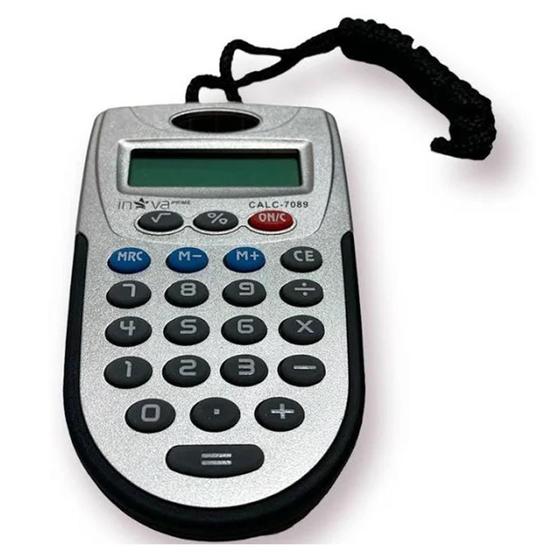 Calculadora de Bolso CALC-7089 8 Digitos Cordão Inova - Calculadora de ...