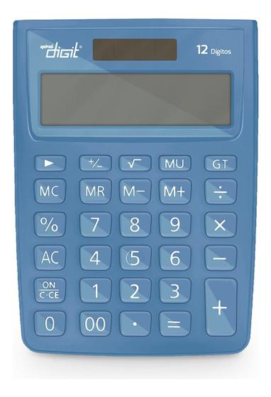 Calculadora De Mesa (bat Solar 12 Dg. ) Azul 1238 Spiral - Calculadora ...