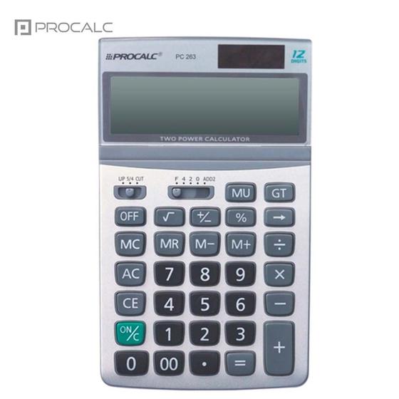 Calculadora de Mesa PC263 12 Dígitos Procalc - Calculadora de Mesa ...