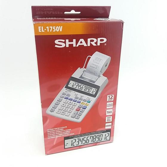 Calculadora De Mesa Sharp 12 Digitos - El 1750V - Calculadora de Mesa ...