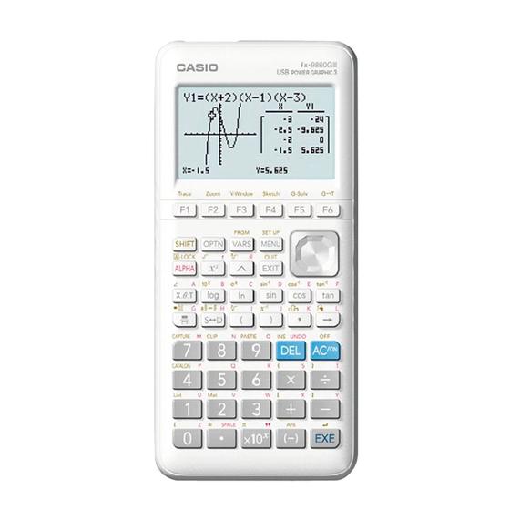 Calculadora gráfica Casio FX-9860GIII com Python, 2.900 funções e ...