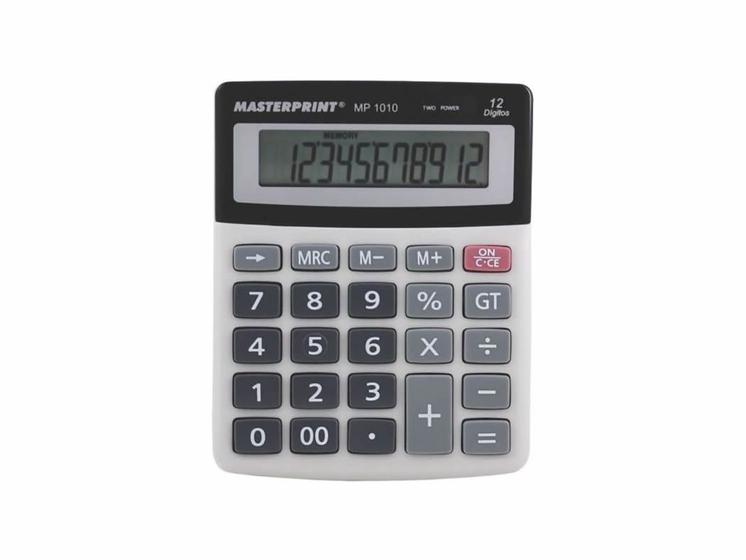 Calculadora Manual 12 dígitos - MP 1010 - Masterprint - Calculadora ...