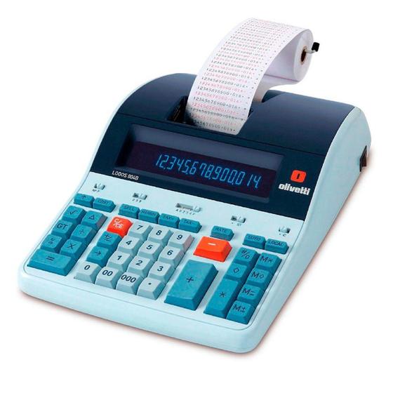 Calculadora Olivetti LOGOS 804B com Impressora, 14 Dígitos, Visor LCD ...