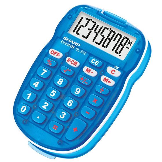 Calculadora Sharp 8 Digitos EL-S10BBL Azul - Calculadora - Magazine Luiza