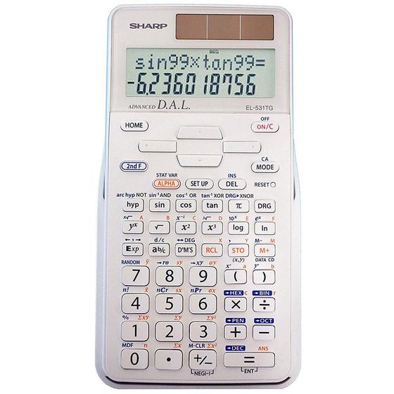 Calculadora Sharp Científica 12 Digitos EL-531TGBDW Branco ...