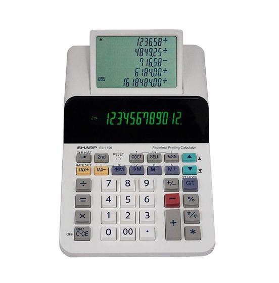 Calculadora Sharp EL-1501 - Branco - Calculadora - Magazine Luiza