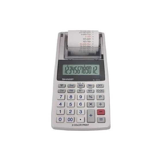 Calculadora Sharp El 1611V 12 Digitos Com Bobina Branco - Calculadora ...