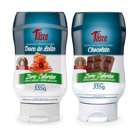 Calda Doce de Leite + Calda Chocolate - Mrs Taste - 335g - Smart Foods ...