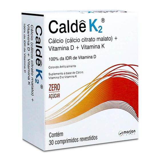 Caldê k2 com 30 comprimidos - MARJAN - Vitaminas A-Z - Magazine Luiza
