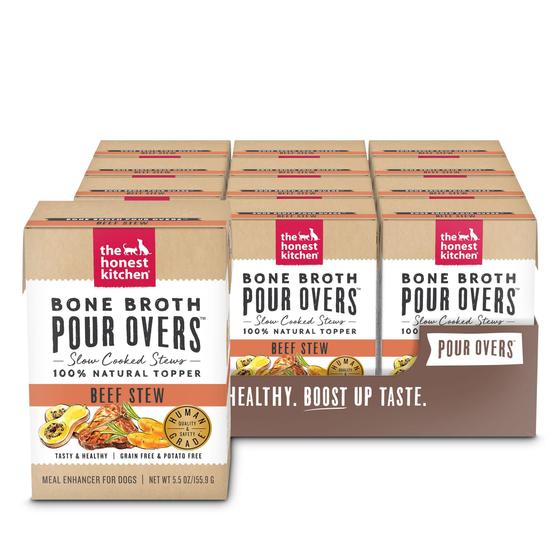 Caldo de Ossos Honest Kitchen Wet Toppers Beef Stew - Para Cães ...