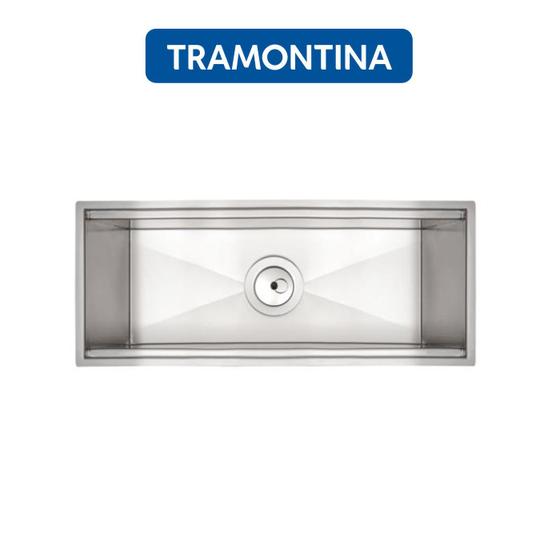 Calha Canal Organizador Tramontina Aço Inox Scotch Brite 45x18 cm Úmida ...