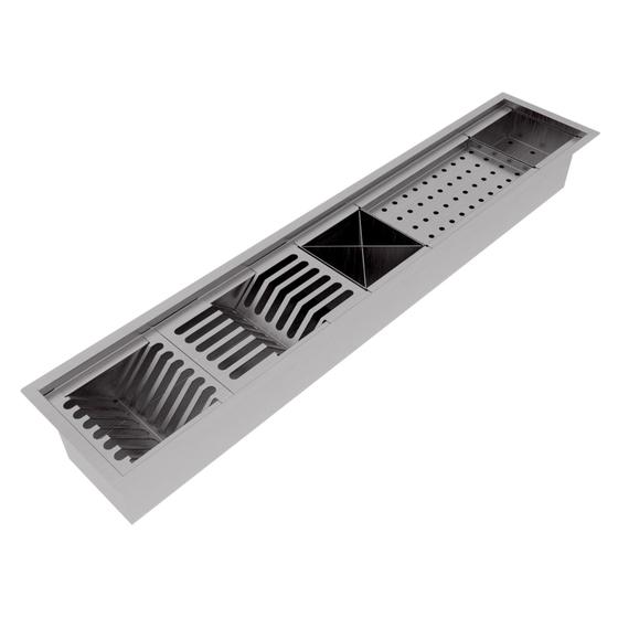 Calha Gourmet Escorredor Inox Tamanho 19x92 Cm Ecosul - Ecosul Metais ...