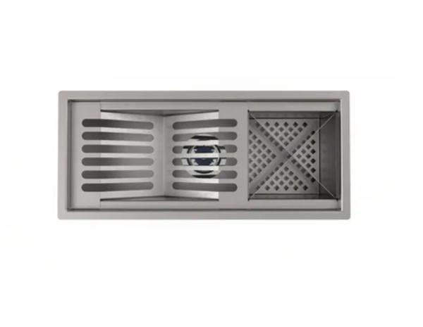 Calha Inox Embutida Em Pia Cozinha Moderna 48 Cm - AJL STORE - Pia e ...