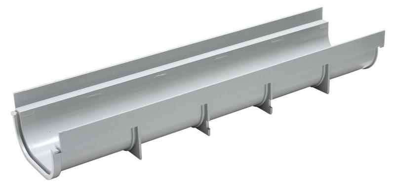 Calha PVC Piso Reforçada 130mm 50cm Cinza Tigre - Calha para Construção ...