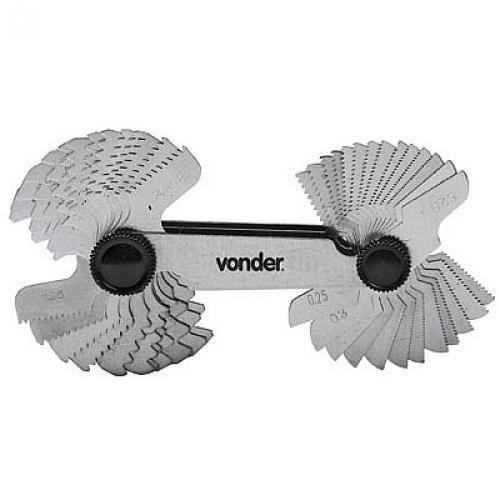Calibre tipo pente rosca 52 lâminas - CR-052 - Vonder - Calibre / Pente ...
