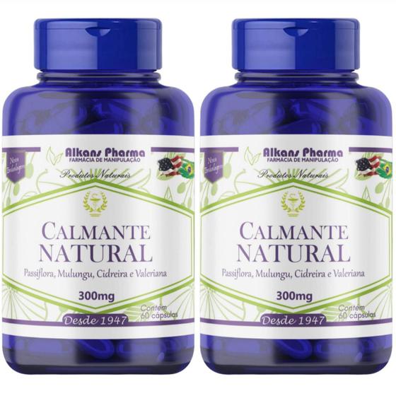 Calmante Natural 60 Capsulas 100% Natural - Alkans - Fitoterápicos ...
