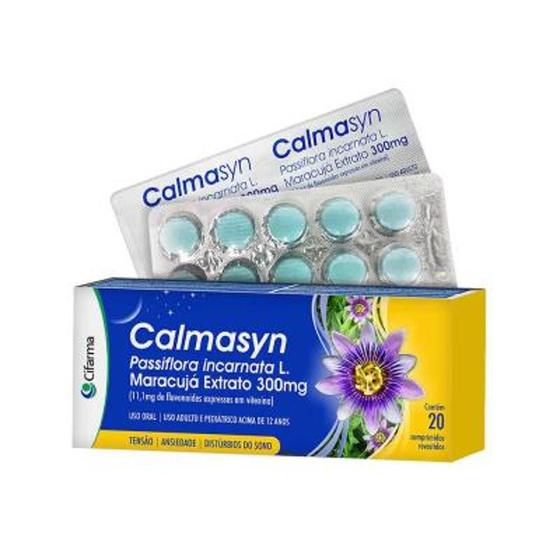 Calmasyn 300mg com 20 comprimidos - CIFARMA - Fitoterápicos - Magazine ...