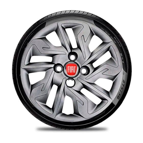 Calota Fiat Aro 14 Grafite Brilhante Escolha o Carro - GFM - CALOTA ...