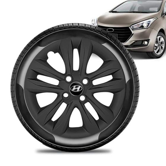 Calota Hyundai HB20 Aro 15 Preta Fosca Escolha o Carro - GFM - CALOTA ...