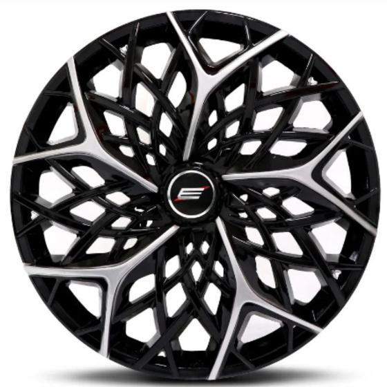 Calota Moove Black Silver Compatível Com Aro 14 Com Furação 4x100 4x108 ...